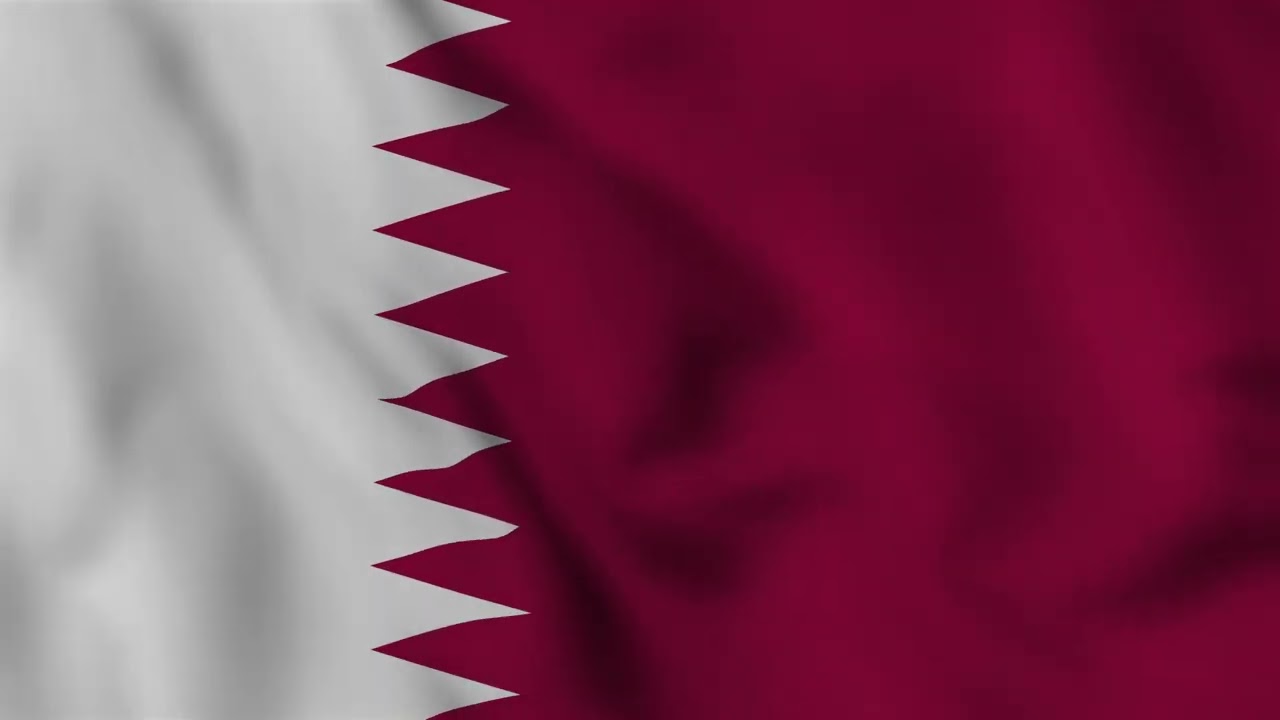 Qatar Flag Animation Full Screen | Qatar Flag Animation - 4K Green Screen Animation #QatarFlag