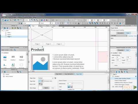 Learn Learning Axure RP Tutorial Adding Page Links with the Link Shortcut | packtpub com - Mind ...