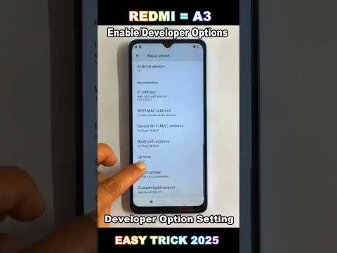 How to Open Developer Options in Redmi A3 🔥 Redmi A3 Oem /Enable developer /Options Not Showing