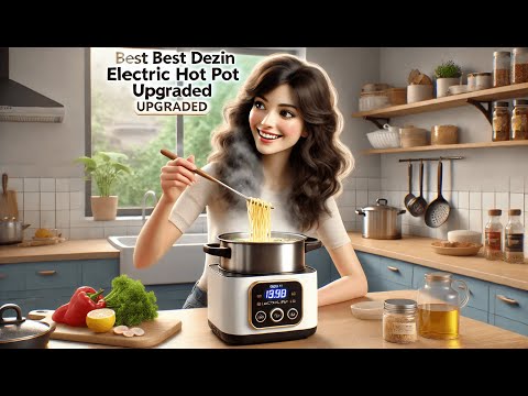 🍲 Dezin Electric Hot Pot, 4L Non-Stick Shabu Shabu Pot | Best Dezin Electric Hot Pot Upgraded 🔥