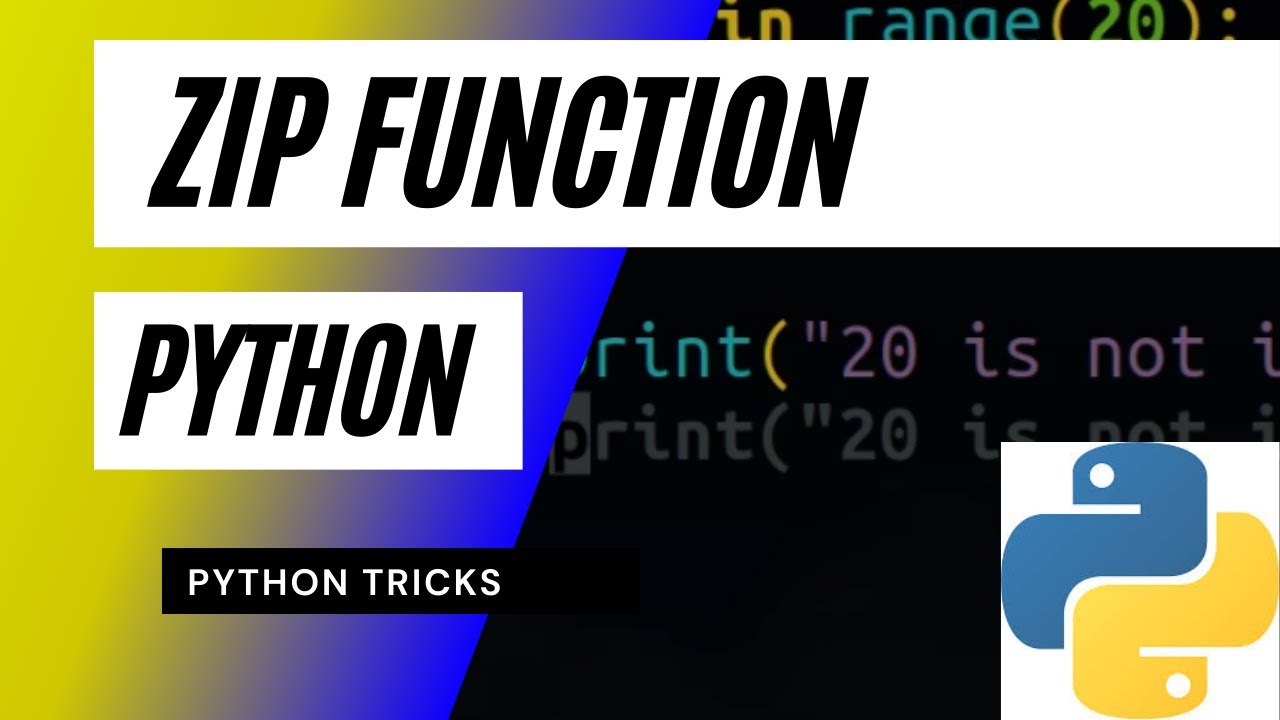 How to use zip function in python Tutorial | zip Python