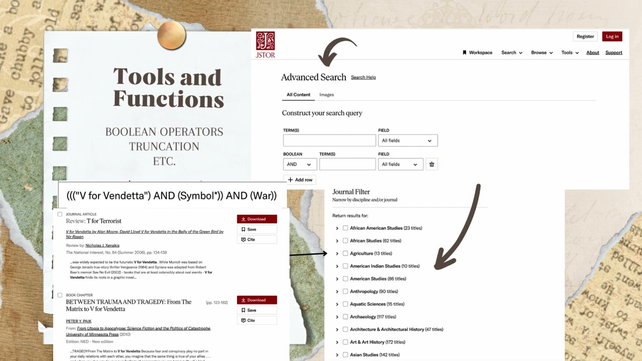 Using JSTOR | Info 244 Video Guide