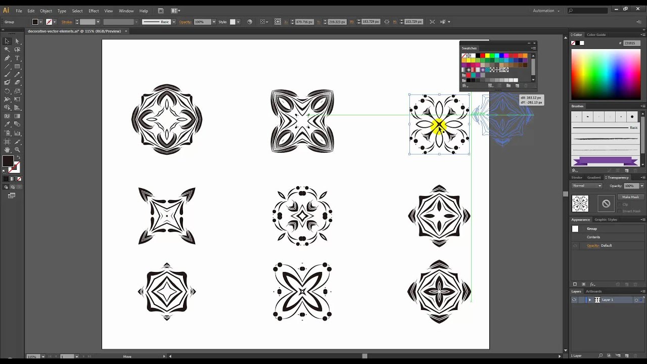 How To Create Patterns From Decorative Elements