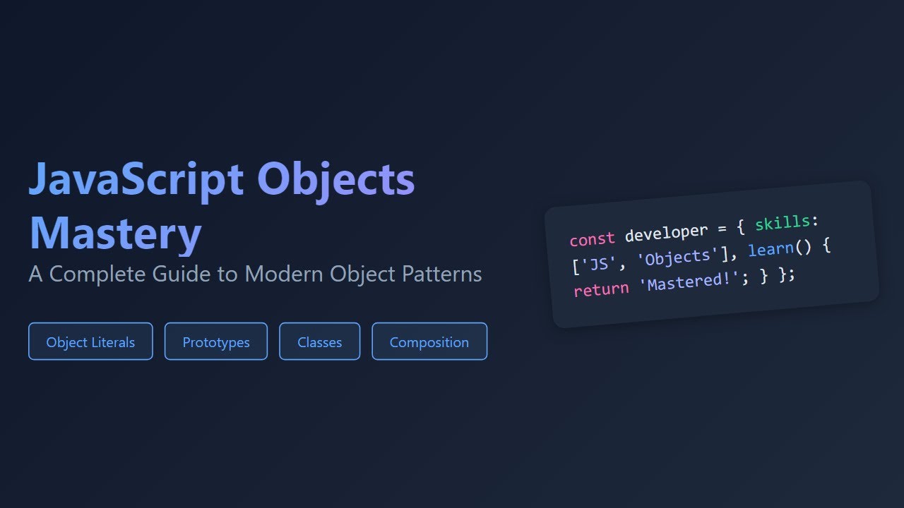 JavaScript Objects: Master Properties, Methods, Prototypes & More!
