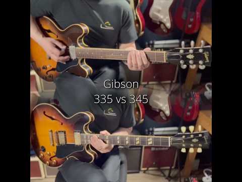 Gibson ES-335 vs 345, one of them has to go #gibson #gibsonguitars #gibsones335 #gibsones345