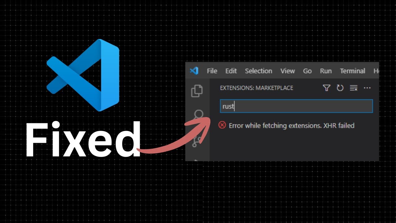 Fix “Error While Fetching Extensions. XHR Failed” in VS Code (2026) | 100% Working