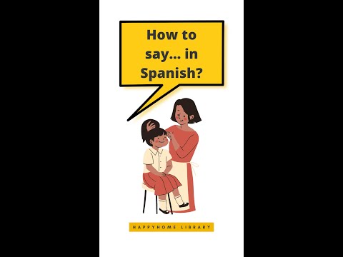 #Shorts | HOW TO SAY 'DAUGHTER' IN SPANISH? (SPANISH VOCABULARY) | HAPPYHOMELIBRARY