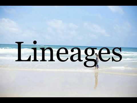How To Pronounce Lineages🌈🌈🌈🌈🌈🌈Pronunciation Of Lineages