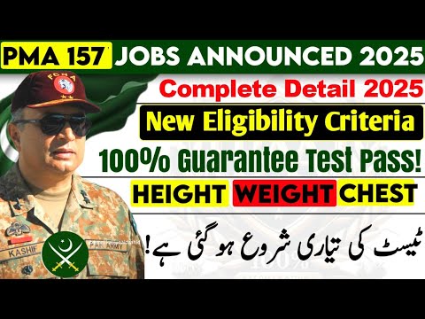 PMA 157 long Course test Preparation 2025 | Pma 157 New jobs 2025 | Pak army jobs 2025 | PmA 157