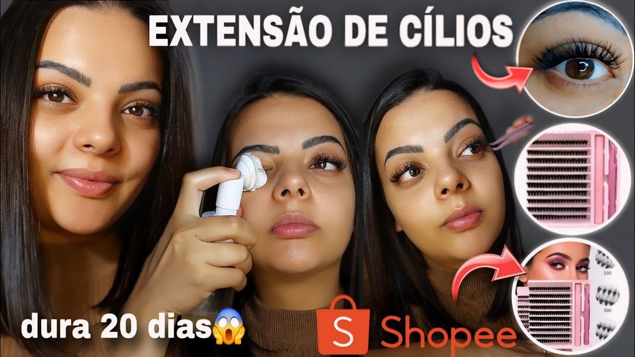 How to do eyelash extensions yourself at home with a Shopee kit | lasts up to 20 days!