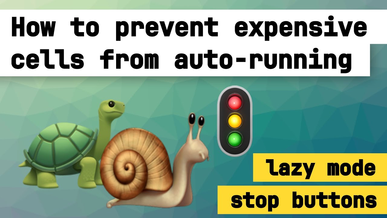 How to work with expensive cells in marimo