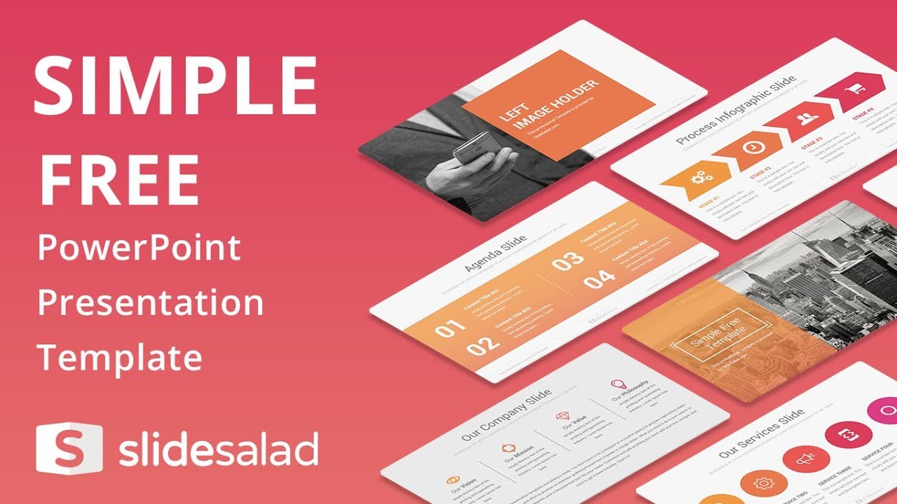 Simple Free PowerPoint Presentation Template - SlideSalad