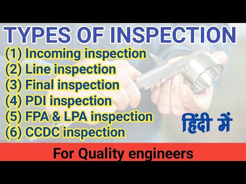 Types of Inspection report in hindi