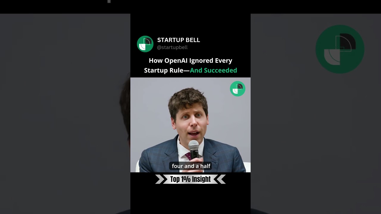 How OpenAI ignored every startup rule