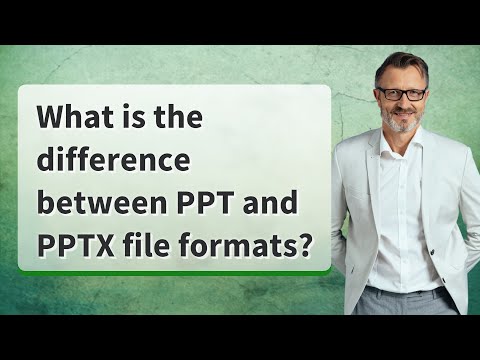 What is the difference between PPT and PPTX file formats?