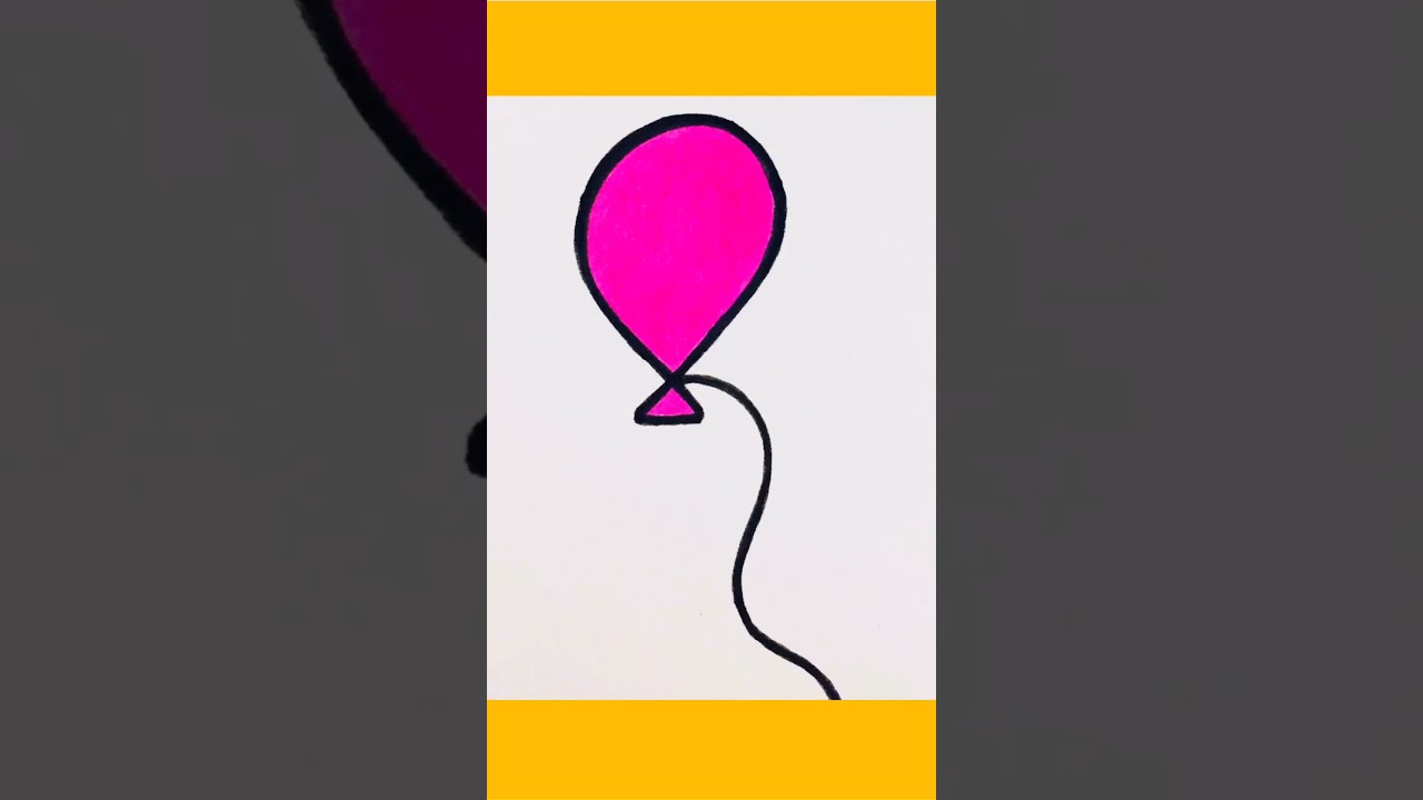 Balloon drawing #Shorts #Art #Drawing