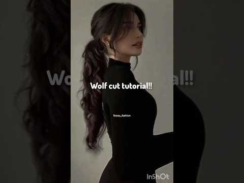 How to cut wolf cut hairstyle at home !! #hair #hairstyle