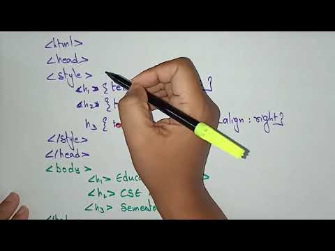 Learn Internal style sheet in html | Web Technology | Lec 14 | Bhanu Priya - Mind Luster