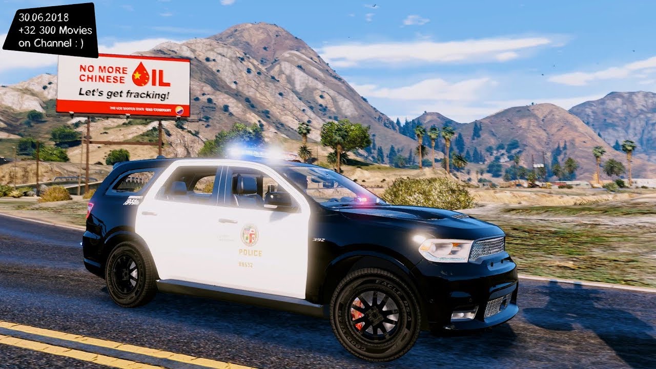 2018 Dodge Durango SRT Police Test Drive GTA V _REVIEW