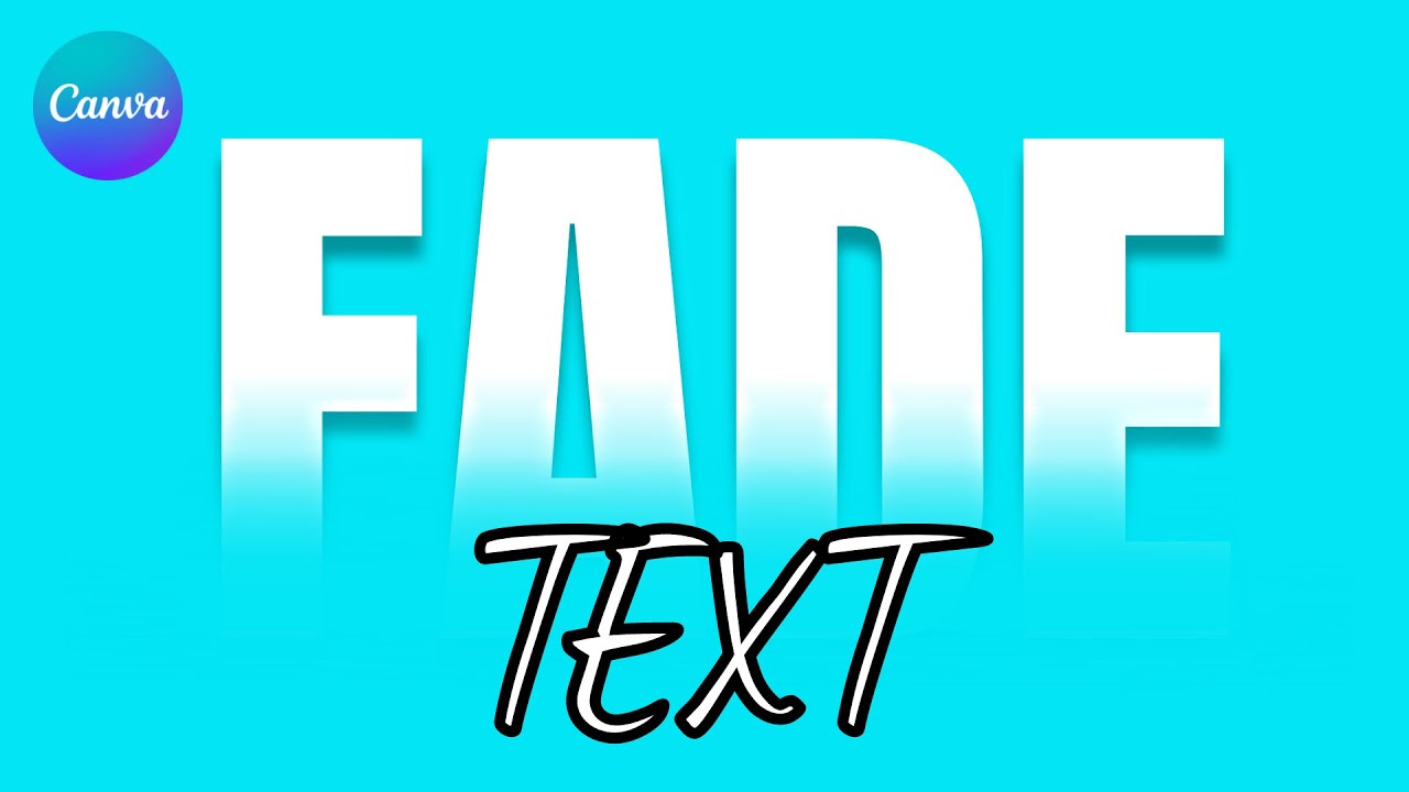 Canva Fade text Effect Tutorial#easy canva#canva tutorial