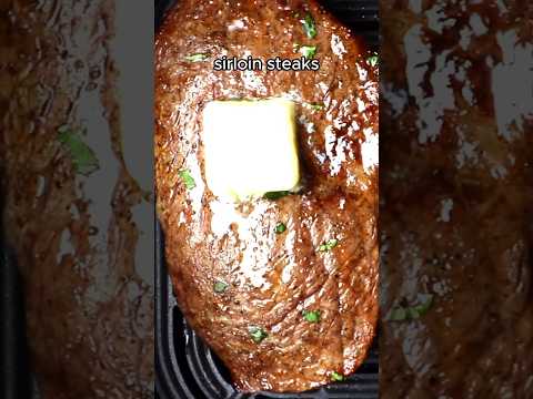 EASY DELICIOUS Air Fryer Sirloin Steak Recipe #foodblogger #easyrecipe #foodshorts #airfryerrecipes