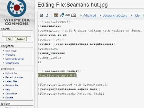 Introduction to editing image information on Wikimedia Commons.MP4