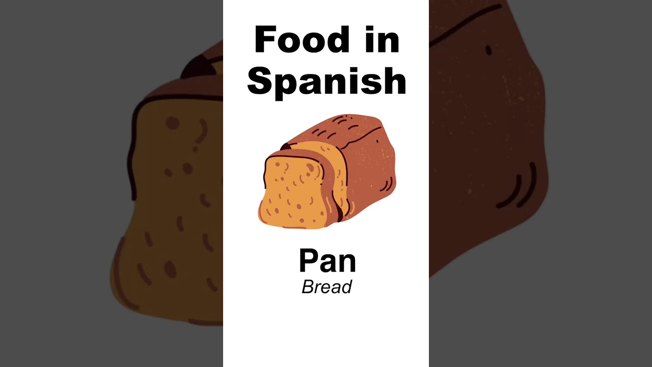 Spanish Vocabulary - Food in Spanish