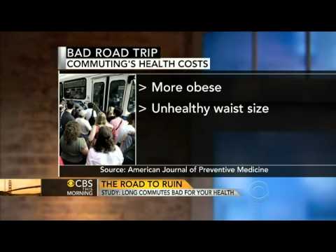Long commutes bad for your health: study