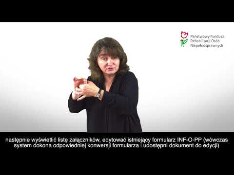 Aktualny formularz INF O PP w SODiR cz 1