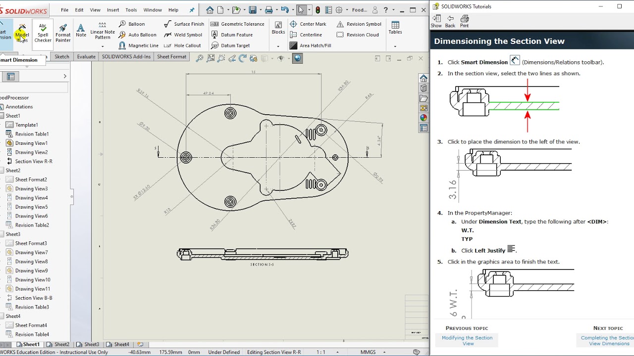 SolidWorks : Advanced Drawings (Creating Drawing Views) : 7.1