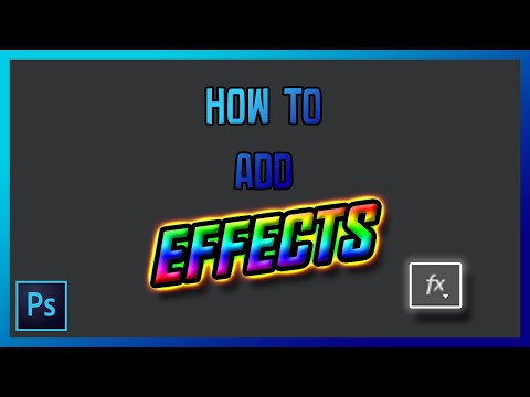 How to add Effects in Photoshop | Photoshop Tutorial