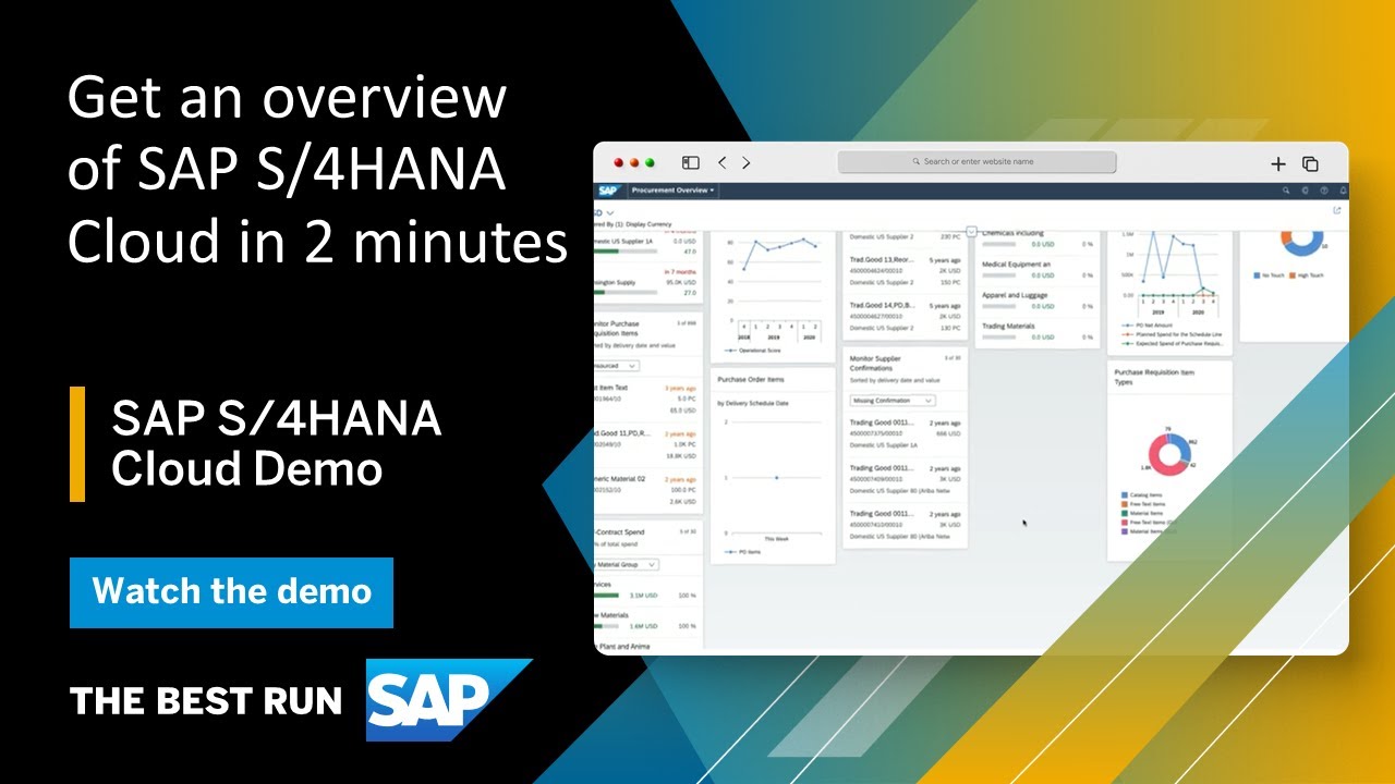 What is SAP S/4HANA Cloud? Overview Demo