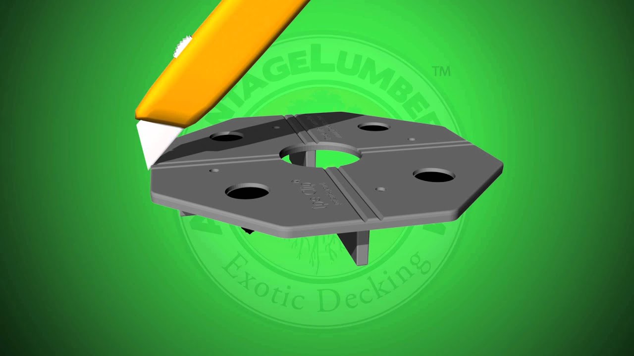DeckWise™ Gray Deck Tile Connectors