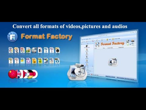 Format factory:How to download and Use format factory software
