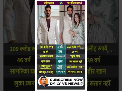 Zaheer Khan and Sagarika Ghatge: A Love Story Beyond Cricket and Bollywood #trending #viral