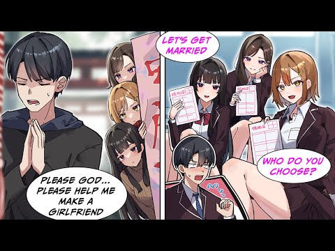 [Manga Dub] After praying at a shrine for a girlfriend, the prettiest girls at school fight over me!