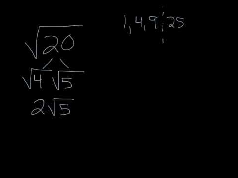 square root 20