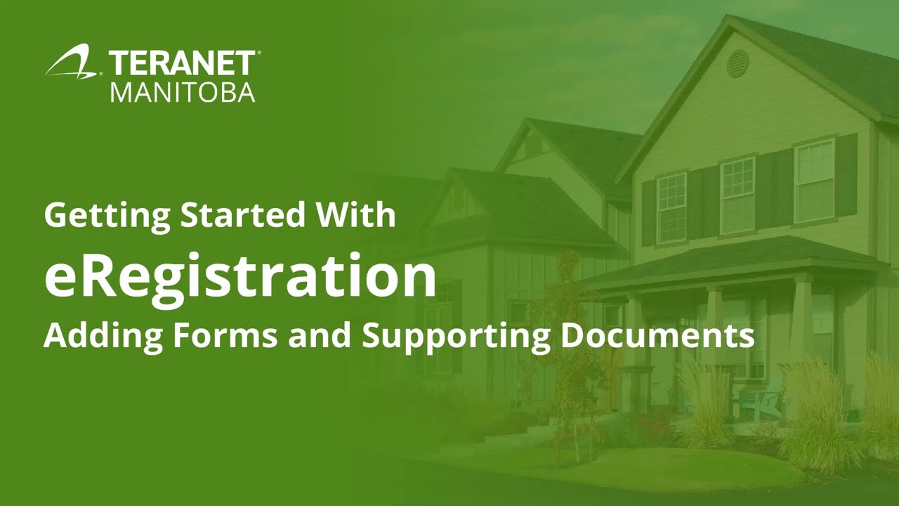 Getting Started With eRegistration - Adding Forms and Supporting Documents