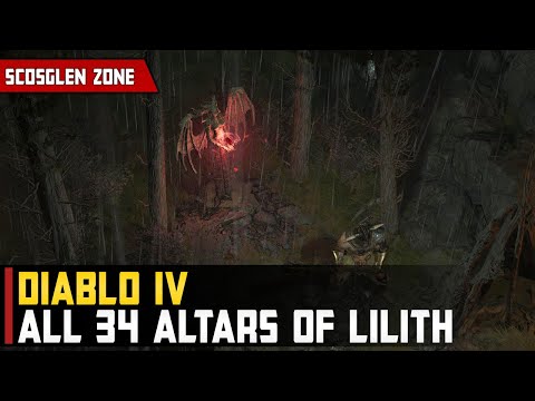 Diablo 4 | All Altar of Lilith (Scosglen)