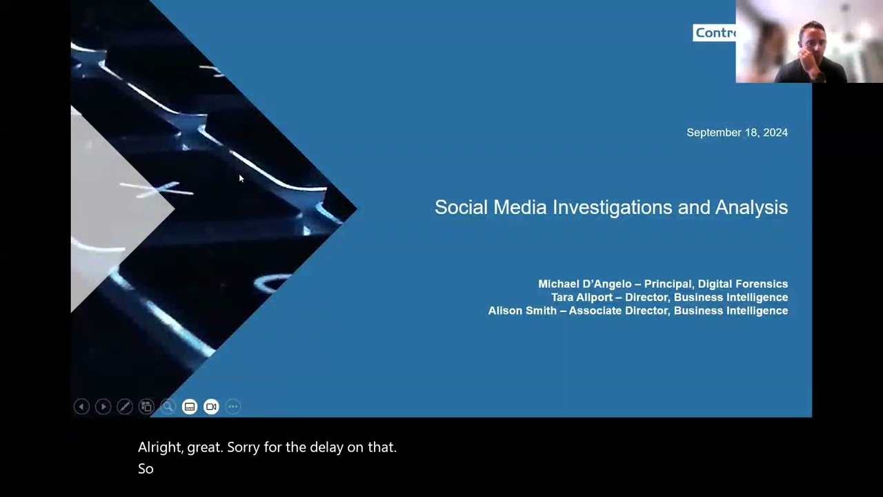 ACEDS DC Chapter: Social Media Investigations and Analysis