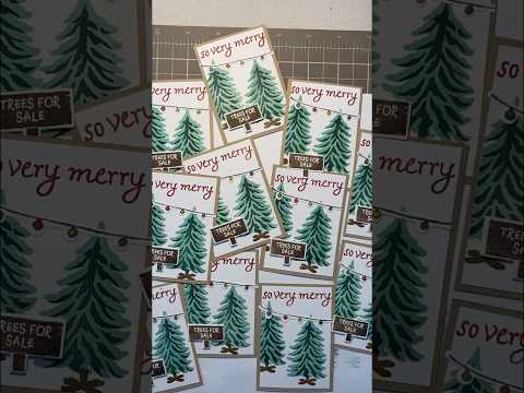 December ATC | Trees for Sale SU #papercrafts #christmas #stampinup #christmascrafts #handmadecards