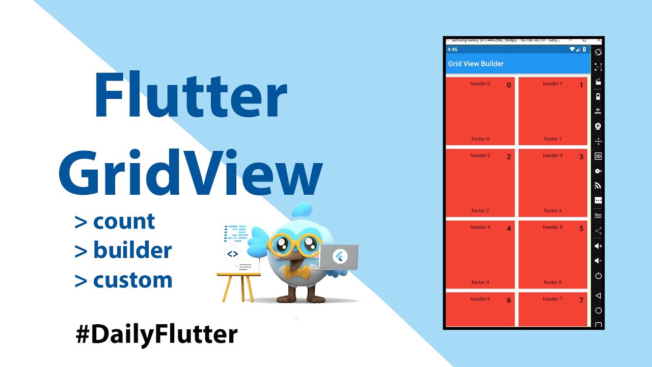 Grid View #DailyFlutter