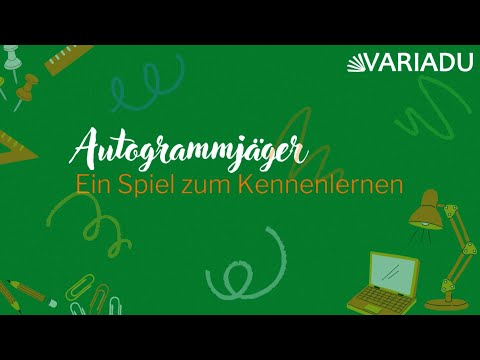 Autogrammjäger - Ein Spiel zum Kennenlernen