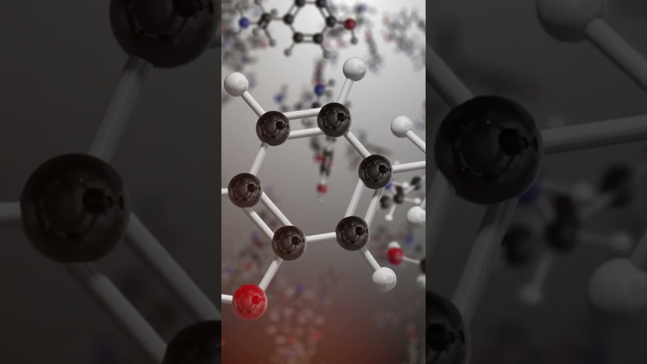Dopamine molecule chemiacl structure | CHEMICAL FORMULA ANIMATION
