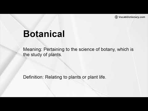 Botanical Meaning