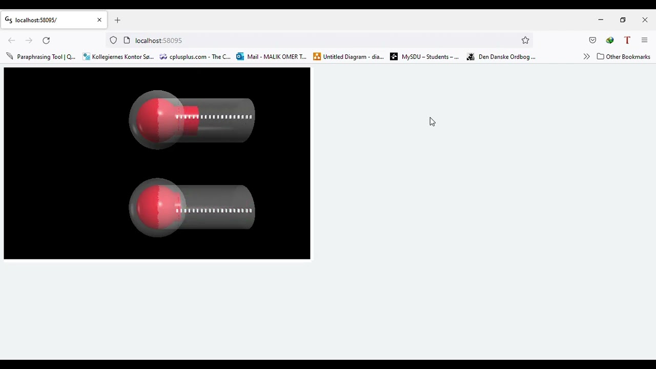 Double Thermometer Animation Using VPython