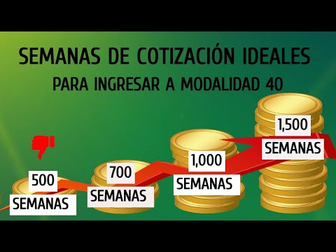 ¿Cuántas Semanas de Cotización Son Ideales para MODALIDAD 40 del IMSS?