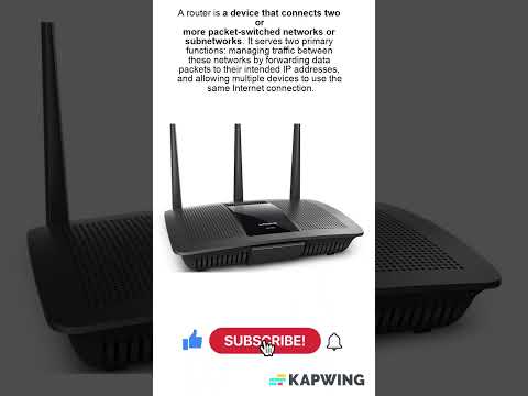 What is the function of a router