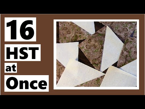 Make 16 Half Square Triangles All at Once - This is Awesome!