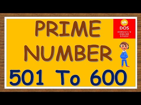 Prime Numbers 501 To 600|Prime Numerals 501 To 600|501 To 600 Prime Numbers|Prime Number 501 To 600